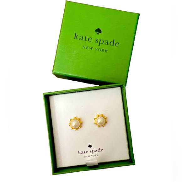 kate spade | Jewelry | Kate Spade Nwt Pearl Stud Flying Colors | Poshmark